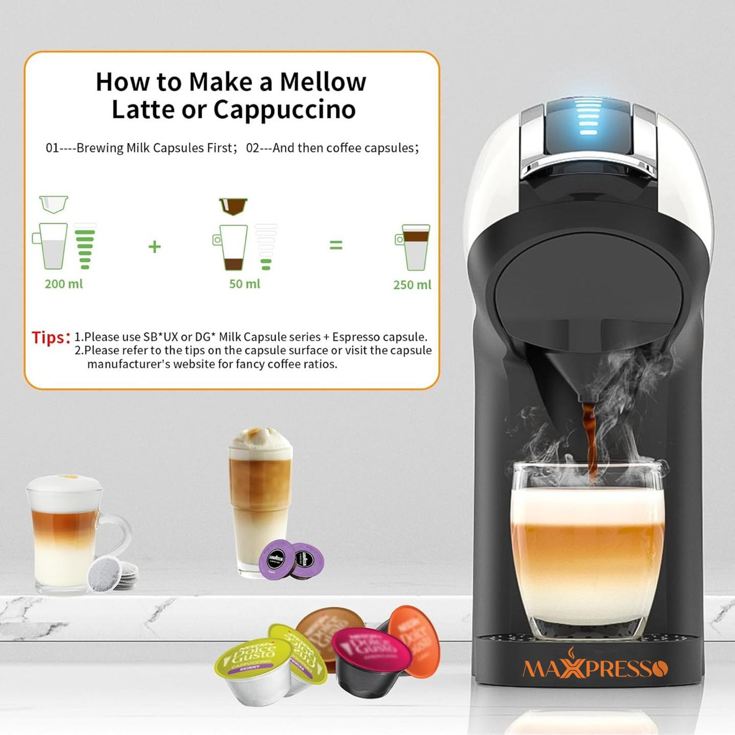 MaxxPresso Multi Function 5in1 Coffee Maker – M1 - سترونج كوفى | Strong Coffee