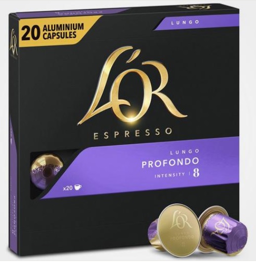 Lor Profondo -20 Capsules – Intensity 8 – Compatible with Nespresso ...